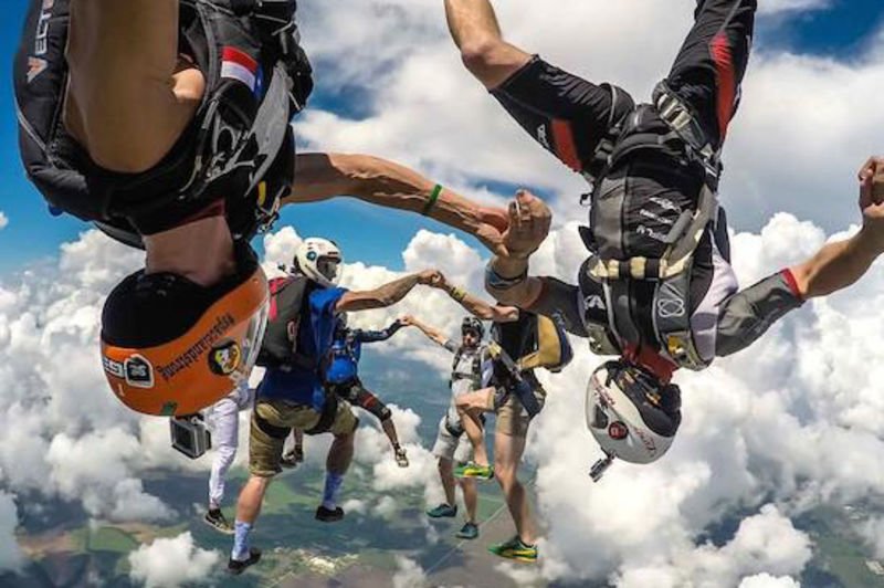 Video: Check Out This Crazy Skydiving Event That'll Blow The Cobwebs ...